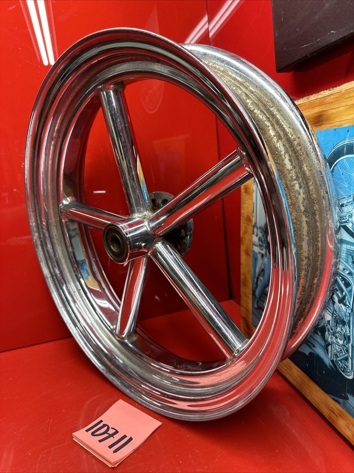 Harley Chopper Drum Brake Rear Mag Invader Round Spoke Vintage Wheel ...