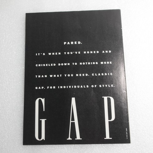 Vintage Print Ad Gap Sports Illustrated Nov 20, 1989 | eBay