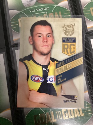 2017 afl certified rookie Daniel Venables west coast 006 | eBay Australia