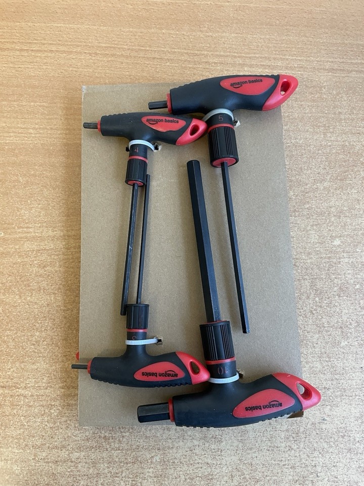 Amazon Basics T-Handle Hex Key Set, 8 Pieces, 2 -10 mm | eBay UK