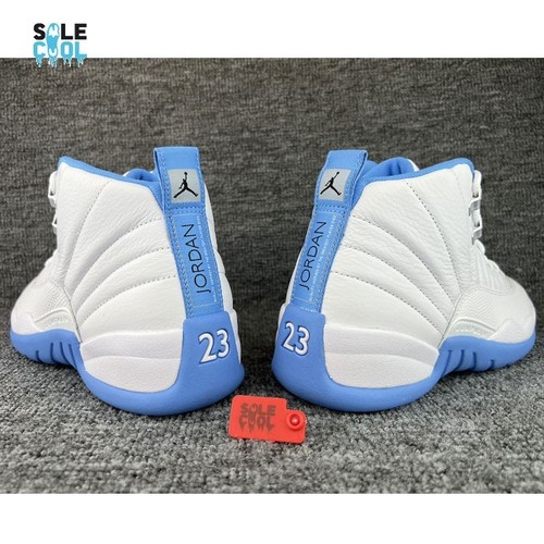 Nike Air Jordan 12 XII Retro White University Blue MELO Men's Shoes ...