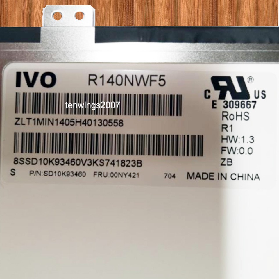14.0" FHD IPS TOUCH laptop LCD SCREEN IVO R140NWF5 R1 fit B140HAK01.0 ...