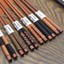 1 Pair Elegant Natural Handmade Wood Chopsticks China Style String ...
