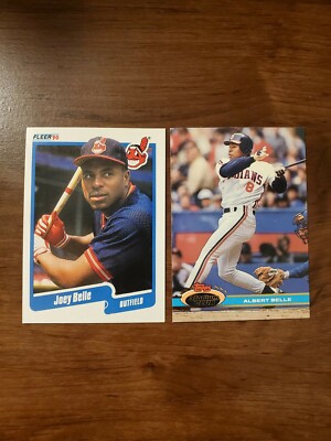 Albert " Joey" Belle - 1990 &1991 Fleer and Topps Rookie Card Lot ...