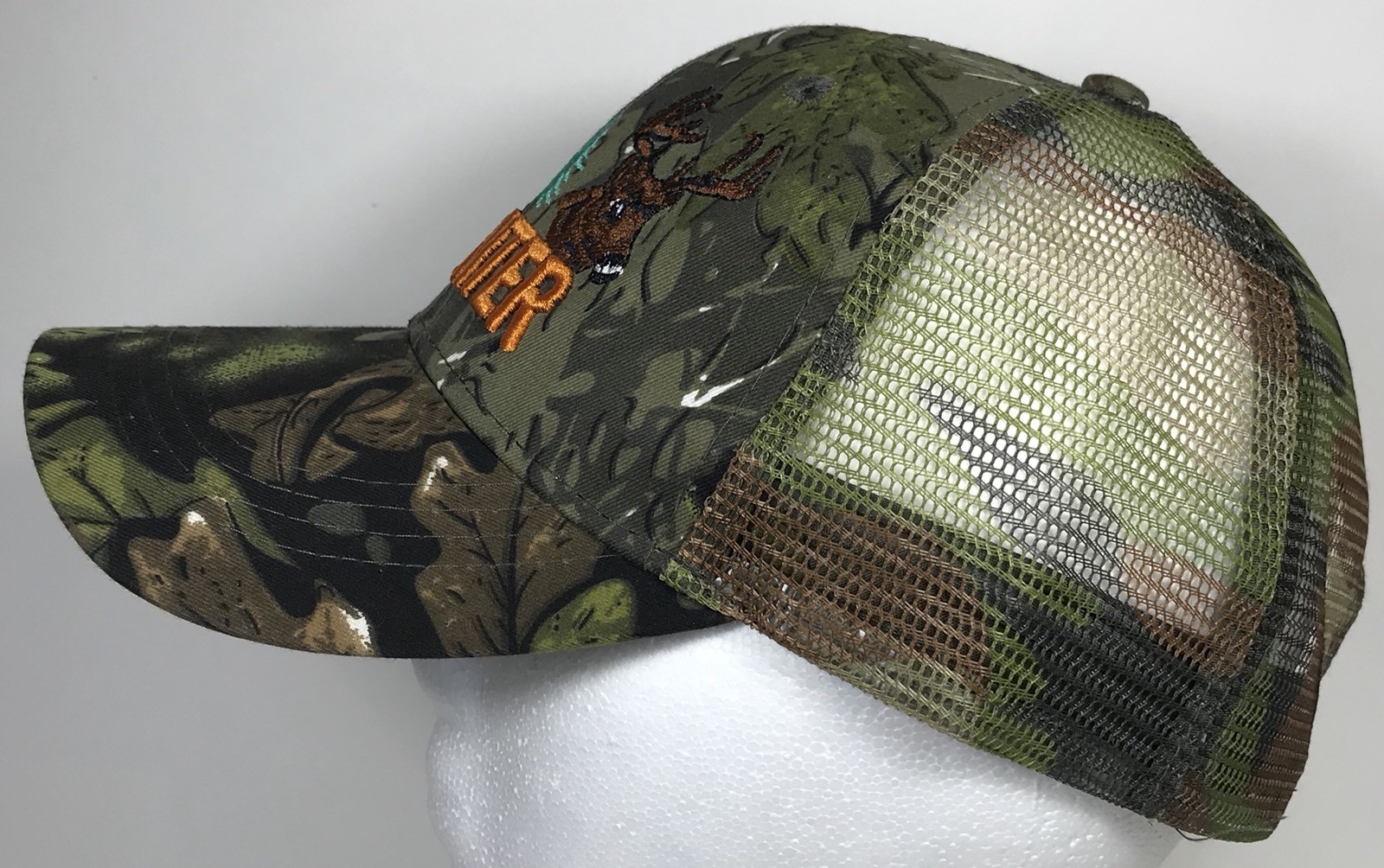 NEW! DEER HUNTER BUCK FOREVER OUTDOOR SPORT CAP HAT ORANGE CAMO HUNTING ...