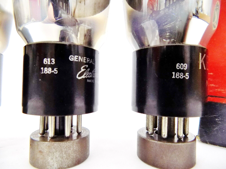 Nice Group of 4 Tested Vintage Mixed Brands 6B4G Vacuum Tubes ...