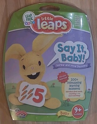 Leap Frog Baby LITTLE LEAPS Interactive Learning 9+Mths Say it Baby NEW ...