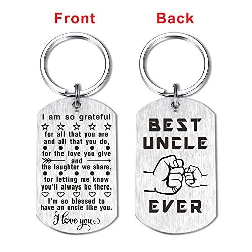 Best Uncle Ever - Uncle Gifts for Men - Uncle Keychain - Happy Uncle ...