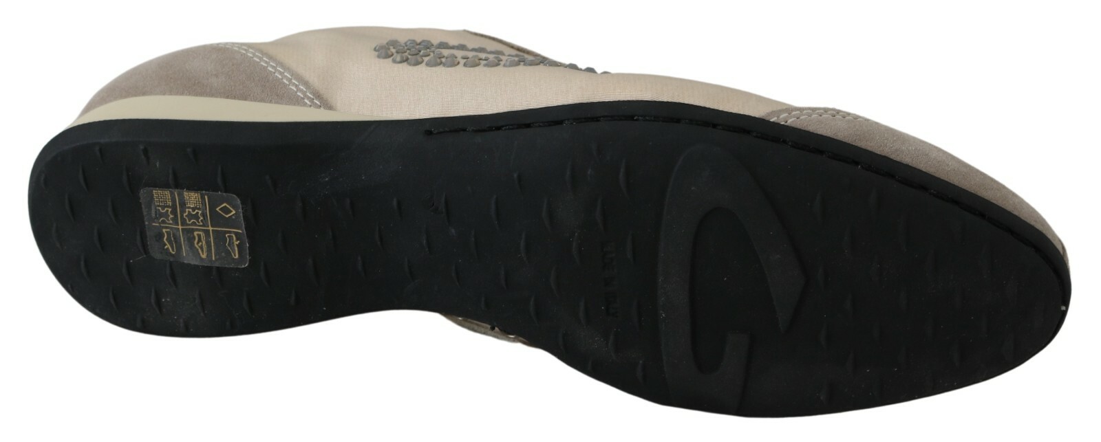 ALBERTO GUARDIANI Shoes Saddle Brown Crystal Logo Sneakers Women's EU36 ...