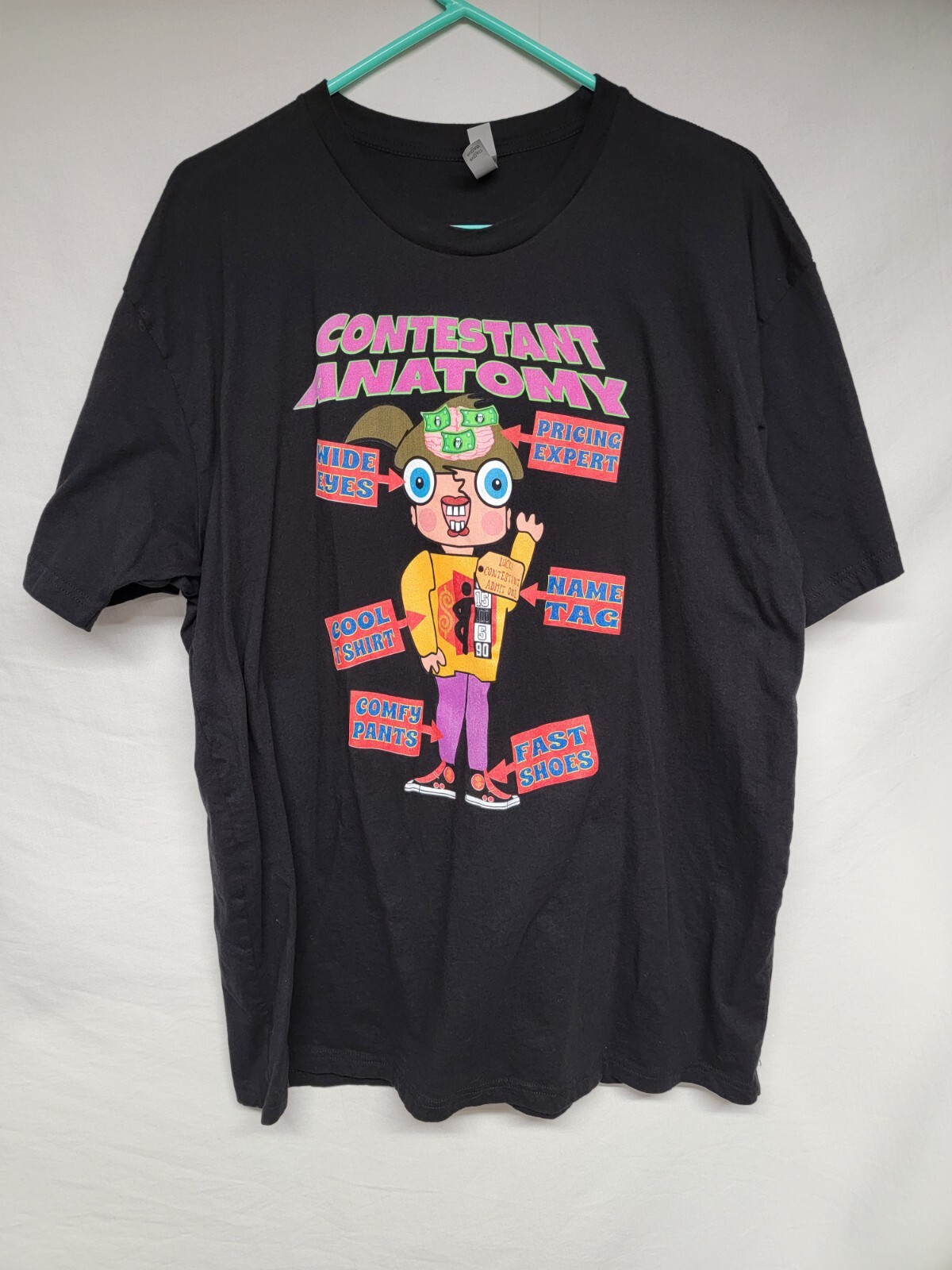 Next Level Apparel Black Contestant Anatomy T-Shirt (… - Gem