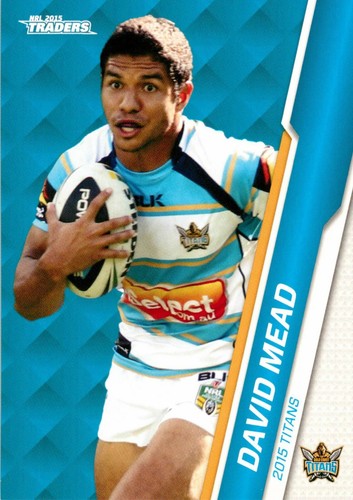 2015 GOLD COAST TITANS NRL Card DAVID MEAD Traders | eBay