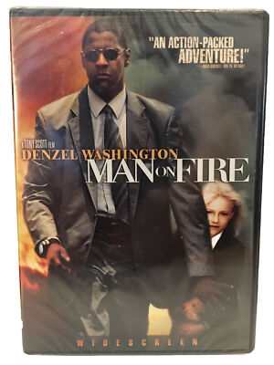 Man on Fire (DVD 2004) Denzel Washington! Christopher Walken! Brand New ...
