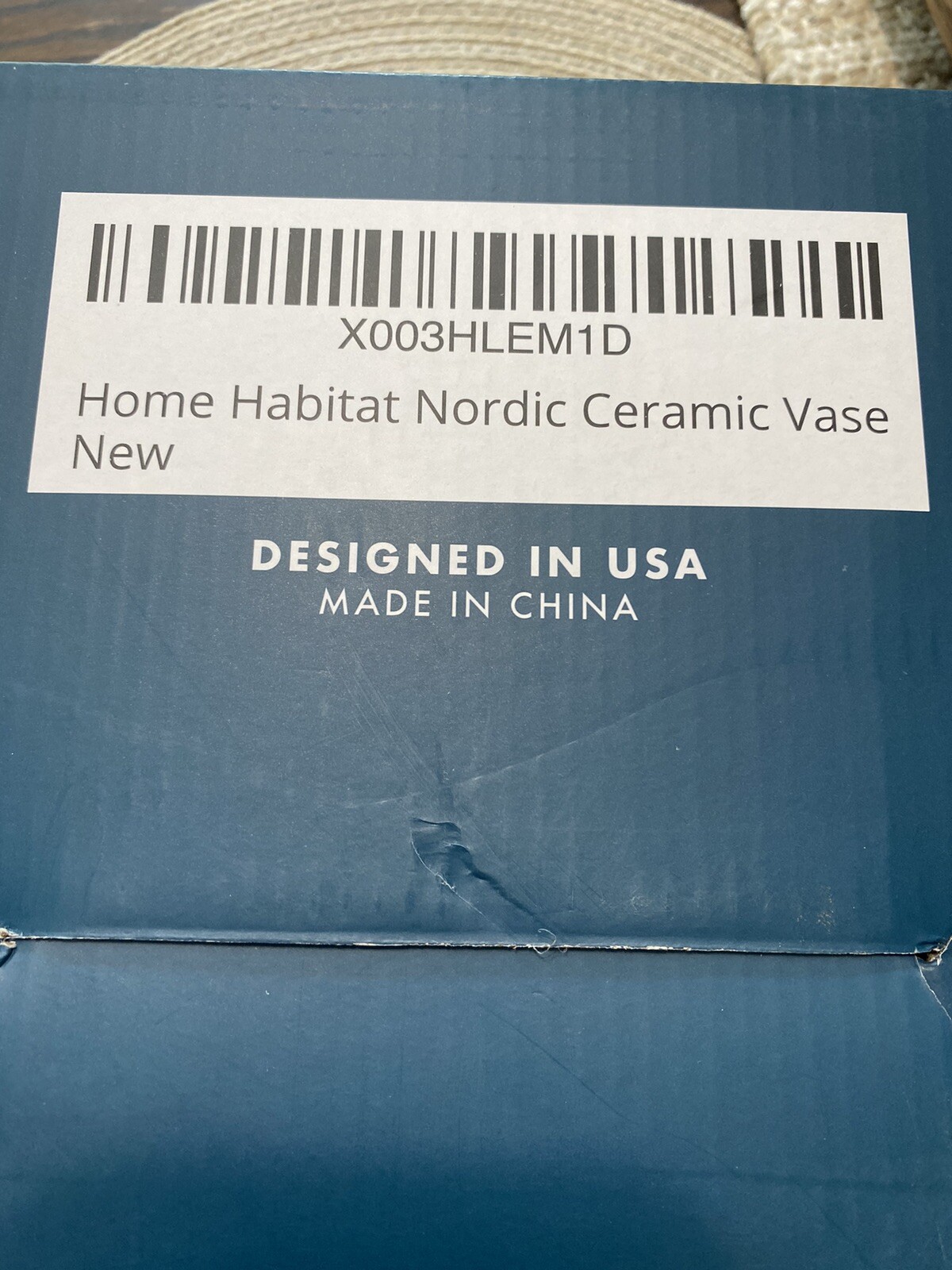 Home Habitat Nordic Ceramic Vases -2 Piece Set, Ribbed Vases Minimalist ...