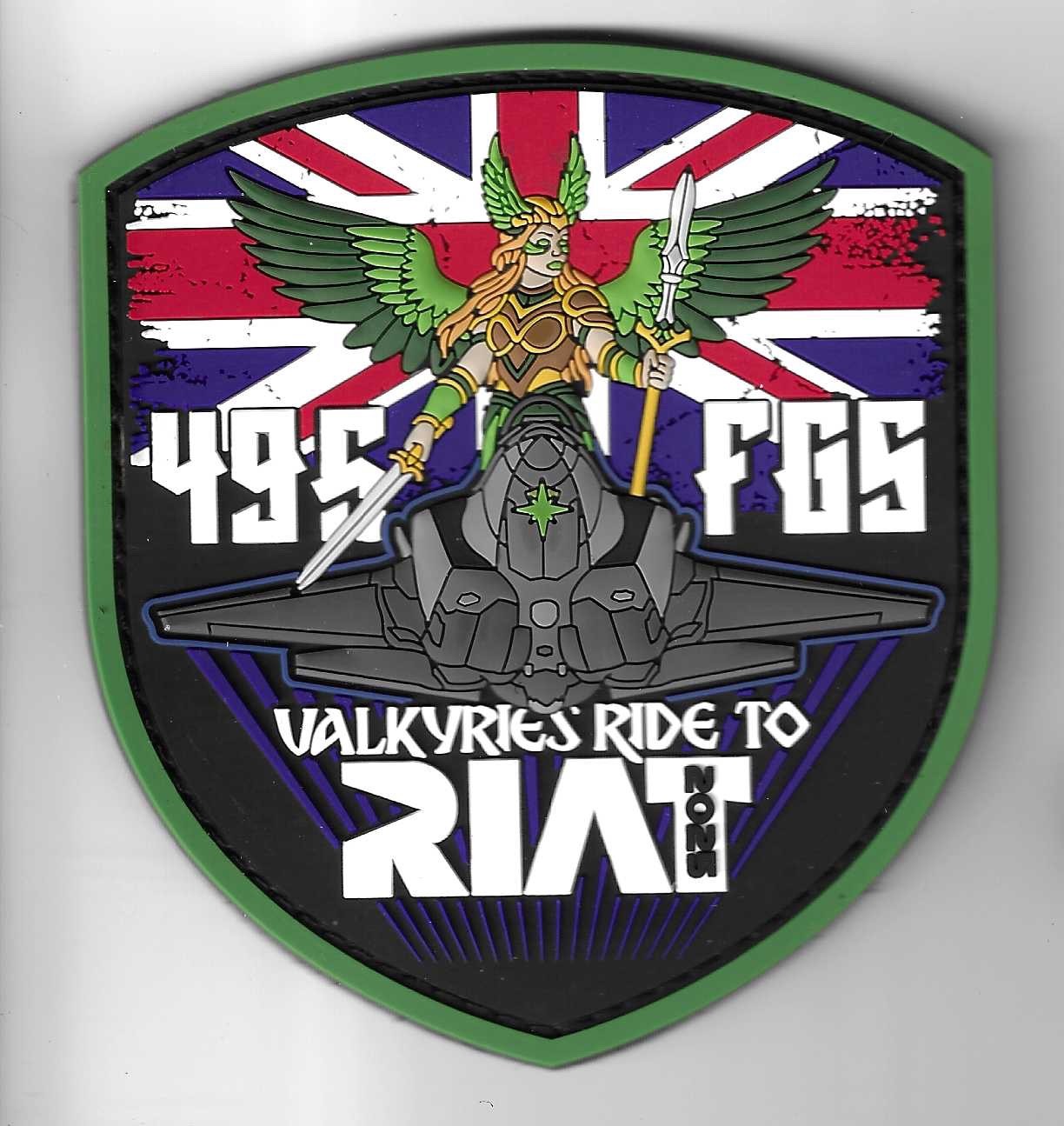 USAF PATCH 495 FGS RIDE TO RIAT RAF LAKENHEATH F-35 US AIR FORCE SQUADRON PATCH | eBay