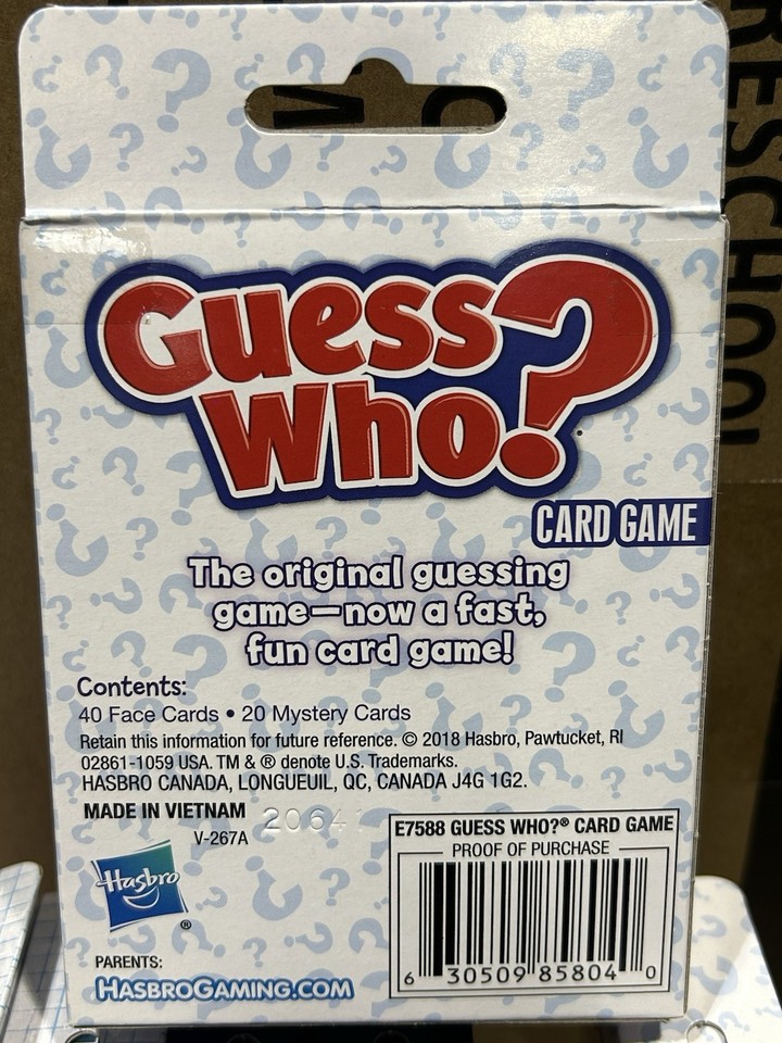 Hasbro Classic Card Games Lot of 4 – Clue, Battleship, Connect 4, Guess ...