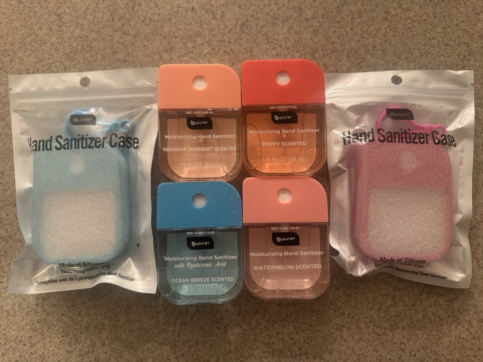 B Pure Hand Sanitizer Spray 4 Pack Multi Scent PLUS 2 Cases Brand New ...