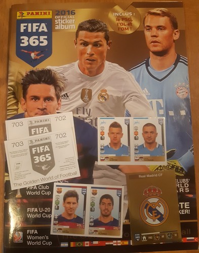 panini foot fifa 365 2016 vente stickers à l'unité messi Ronaldo ...