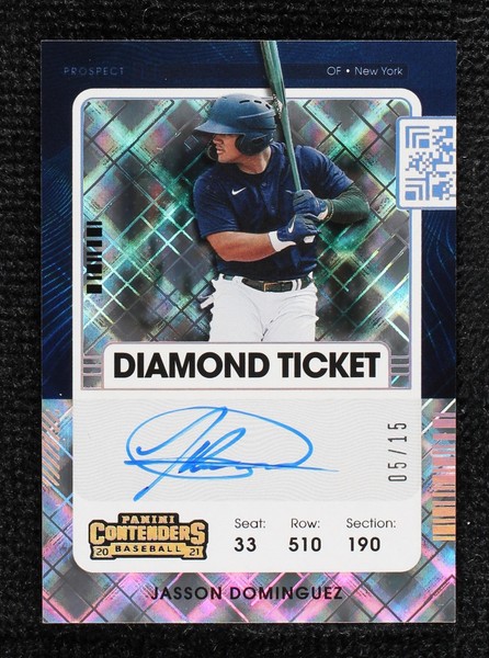 2021 Panini Contenders - Prospect Ticket Diamond Ticket #PT-JD Jasson ...