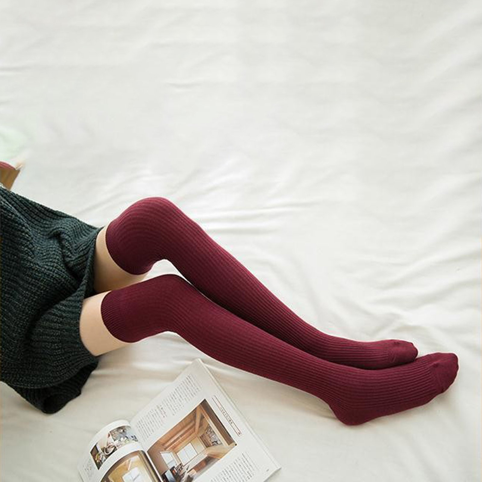 1 Pair Women Stockings Anti-pilling Daily Wear Anti Friction Good ...