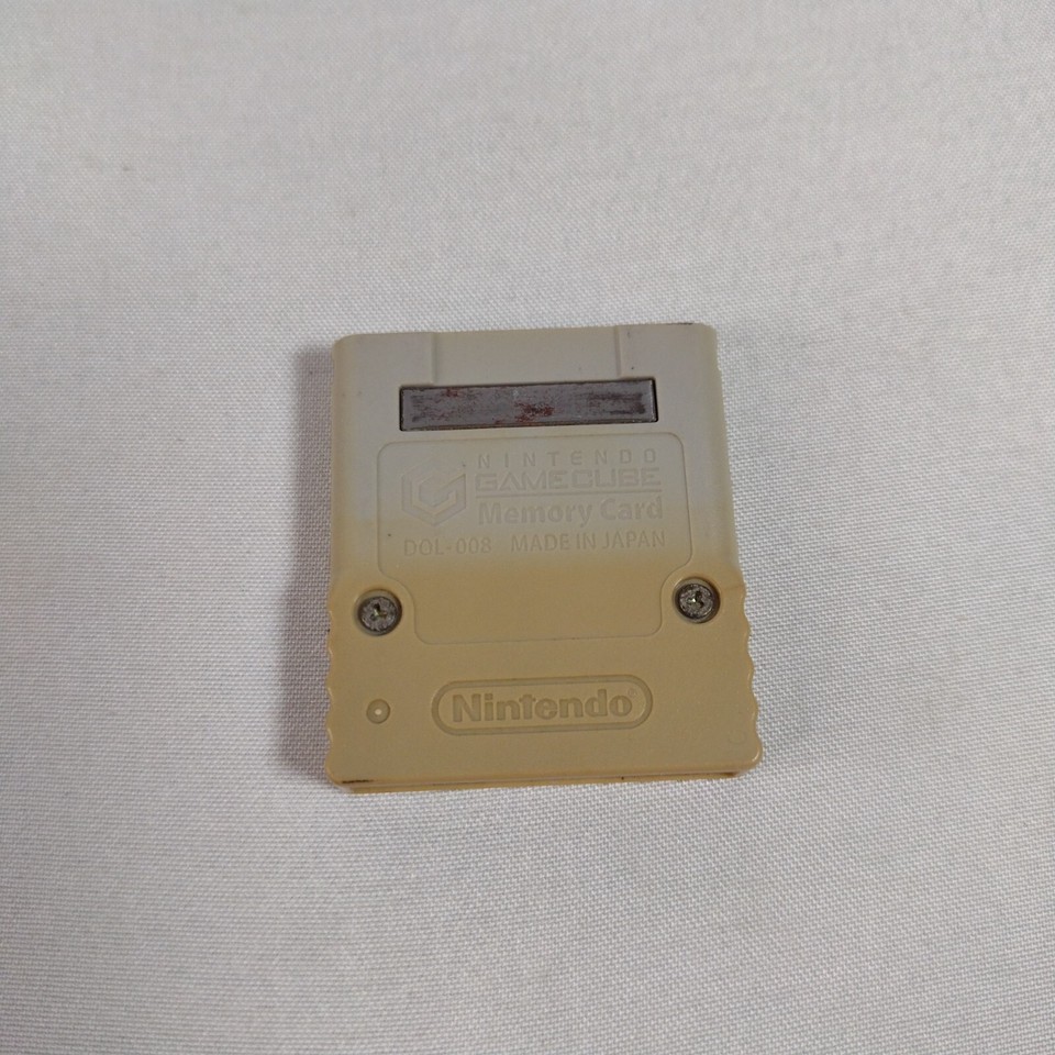 Nintendo GameCube 59 Blocks 4 MB Memory Card DOL-008 Yellowed Tested ...