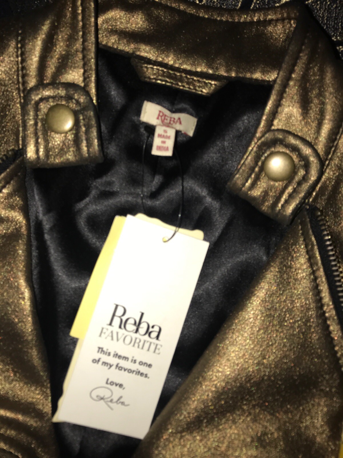 New REBA Leather Jacket Jacket $348 - Size Small | eBay