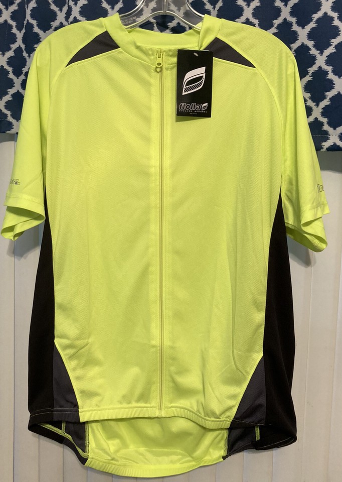 NWT Fiolla Cyclo-Dri Mens Cycling Jersey, Neon High Visibility Sz. 3XL ...