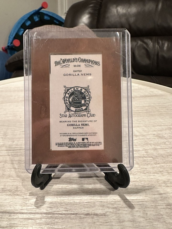 2023 Allen & Ginter Mini Auto Gorilla Nems Rapper | eBay