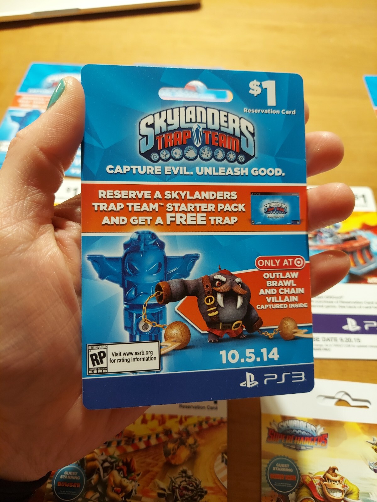 PS3 Skylanders Trap Team Pre Order Target Collectible Reservation Card ...