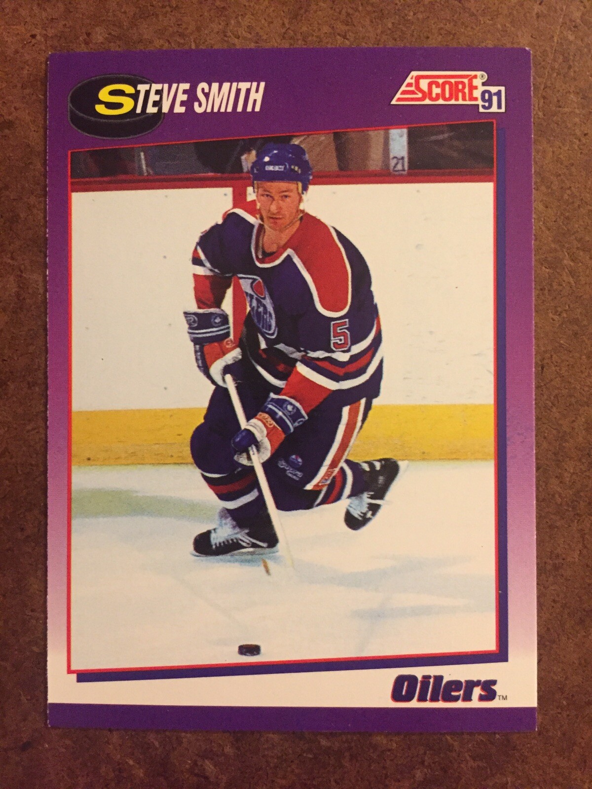 Steve Smith 11 Score 1991 Hockey Trading Card | eBay