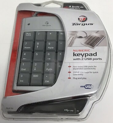 Targus Numeric Keypad 2 USB Ports PAUK10U NEW | eBay