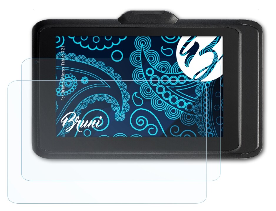 Bruni 2x Folie für Oracle Micros Tablet 721 Schutzfolie ...