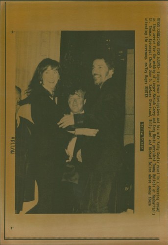 Bruce Springsteen and his wife Patty Scalia arr... - Vintage Photograph ...