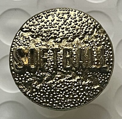 VARSITY HIGH SCHOOL LETTER JACKET METAL PIN SOFTBALL 7/8 inch | eBay