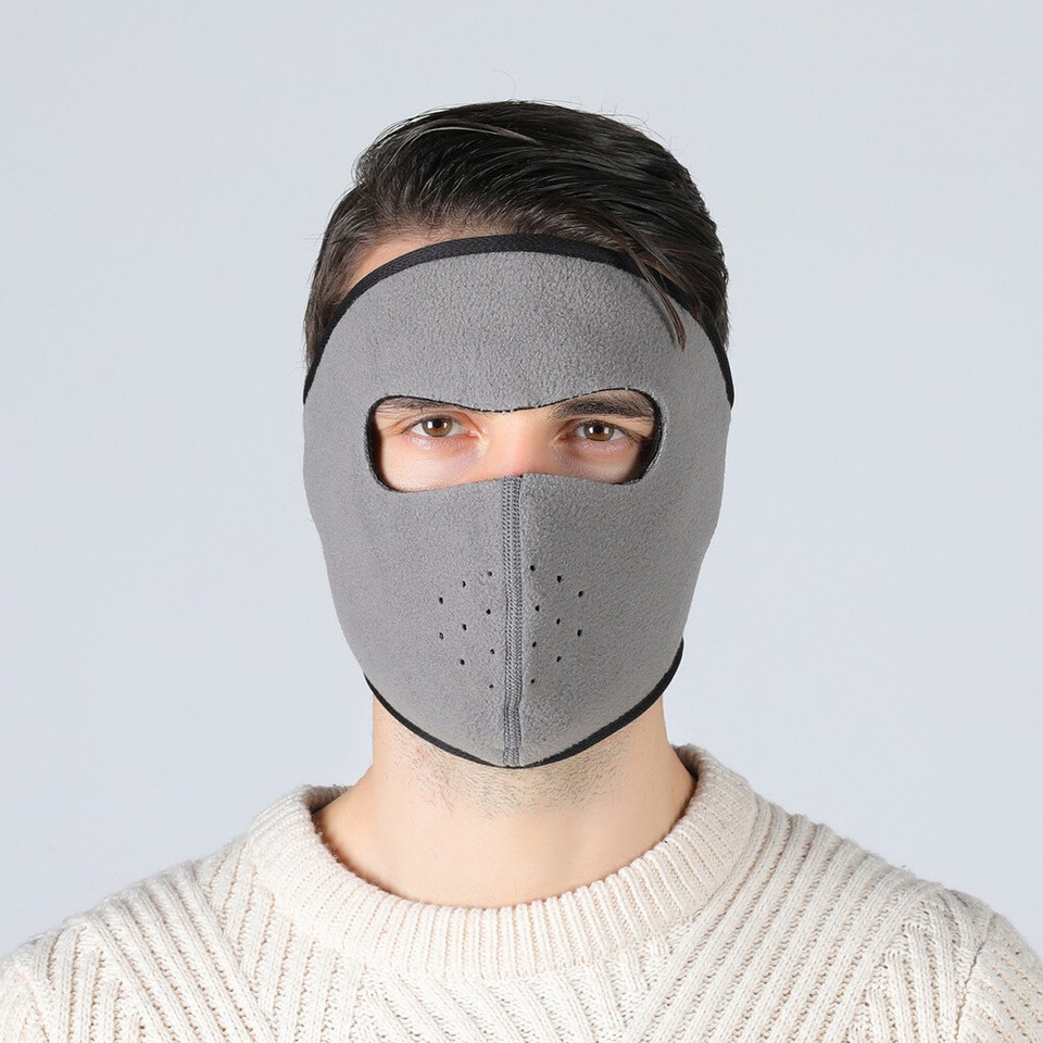 Winter Fleece Ski Mask Cycling Full Face Mask Cold Weather Warm ...