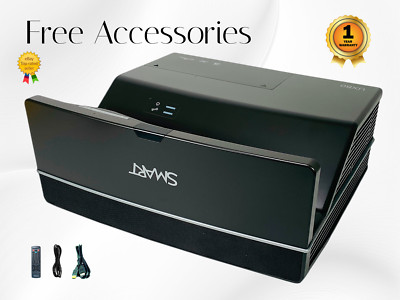 NEW SMART UX80 DLP Projector Ultra Short Throw 3600 Lumens WXGA 1 YEAR ...