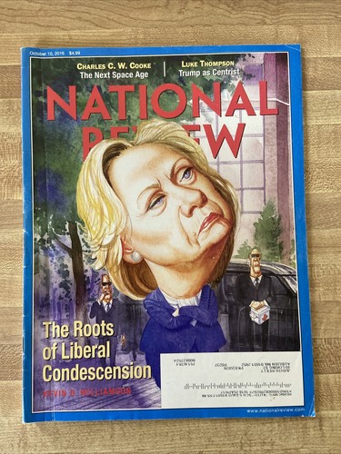 National Review Magazine October 10 2016 Hilary Clinton on Cover Trump ...