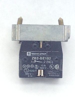 GENUINE TELEMECANIQUE ZB2-BE102 10A 500V CONTACT BLOCK NEW NO BOX (A431 ...