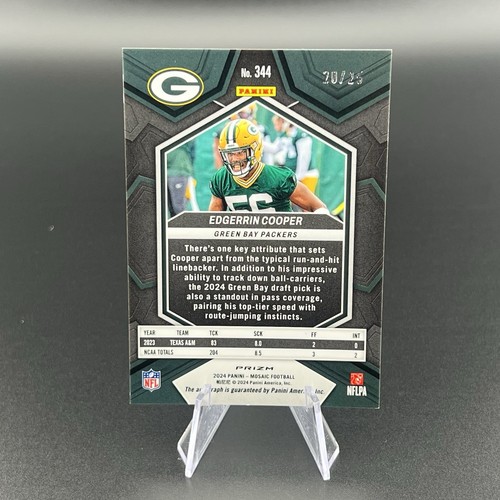 2024 Mosaic Edgerrin Cooper White Prizm Rookie Autograph Auto RC /25 ...