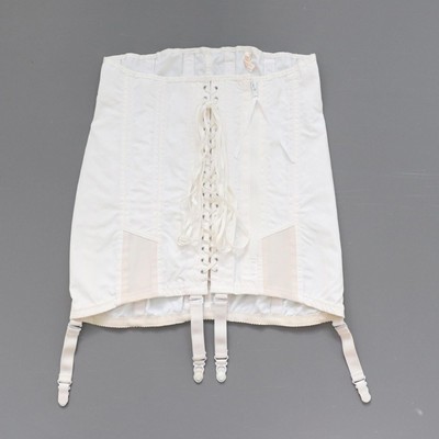 C1950s vintage Spirella corset girdle, front laced girdle 1 - Waist 29 ...