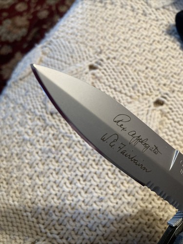 New in Box GERBER APPLEGATE COMBAT FOLDER Knife + Sheath single edge ...