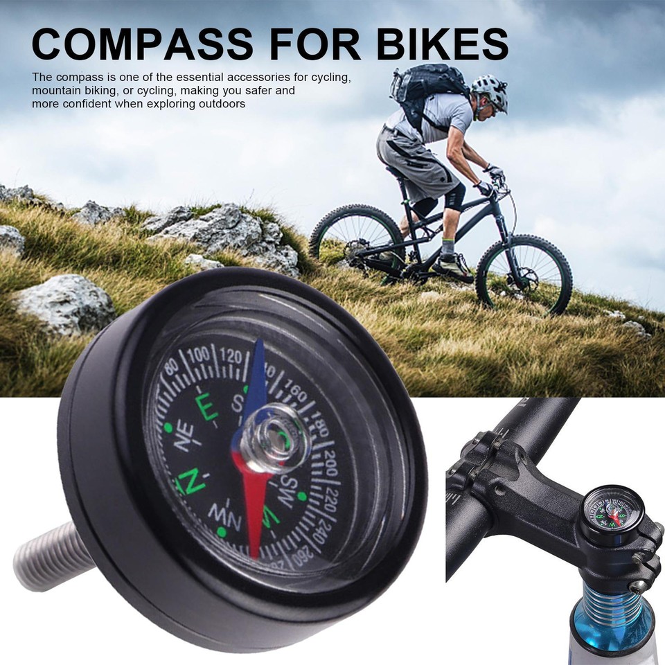 Clip-On Compass For Bikes Motorcycle Stem Compass Portable Cycling | eBay
