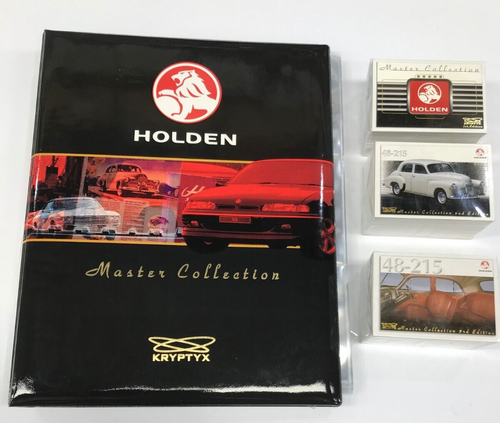 HOLDEN TRADING CARD MASTER COLLECTION SERIES 1+ 2 + 3 BASE SET + ALBUM ...
