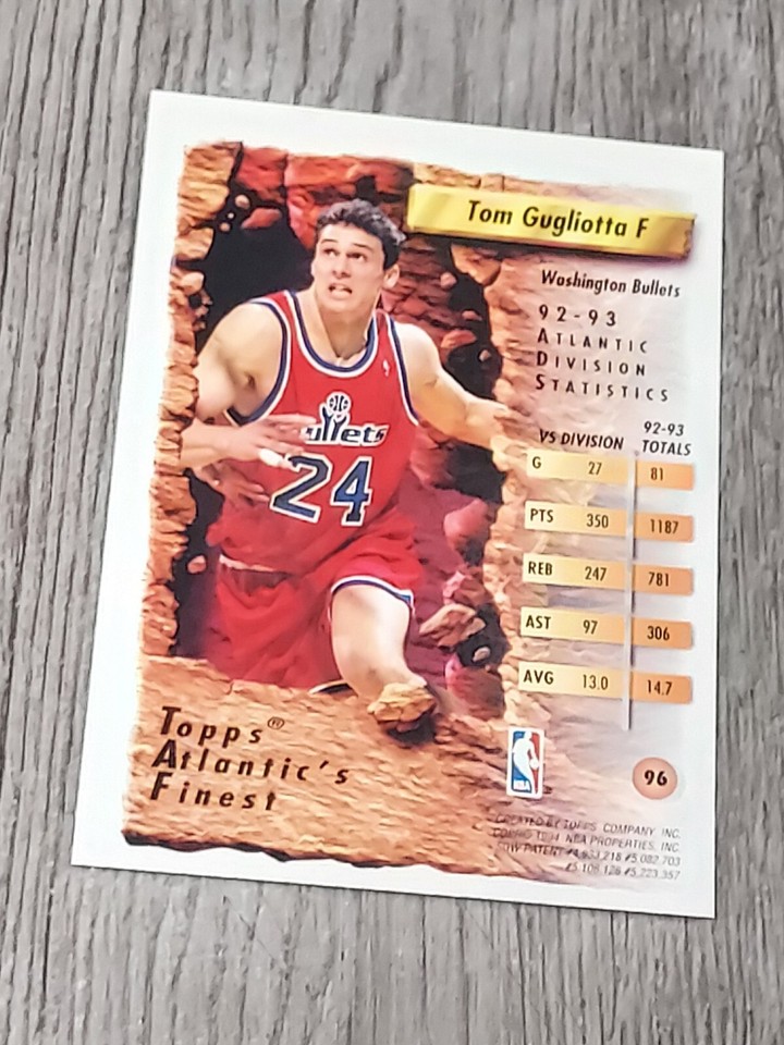 TOM GUGLIOTTA 1993/94 TOPPS FINEST REFRACTOR CARD 96. BULLETS. | eBay