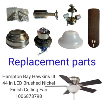 Hampton Bay Hawkins III 44 in LED Ceiling Fan 1006878798 Replacement ...