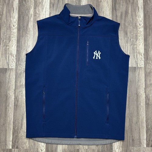 Majestic New York Yankees Jacket Mens Large Tall Vest Home Base ...