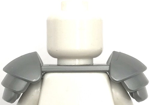 Lego New Flat Silver Minifigure Armor Shoulder Pads Ridged Piece | eBay