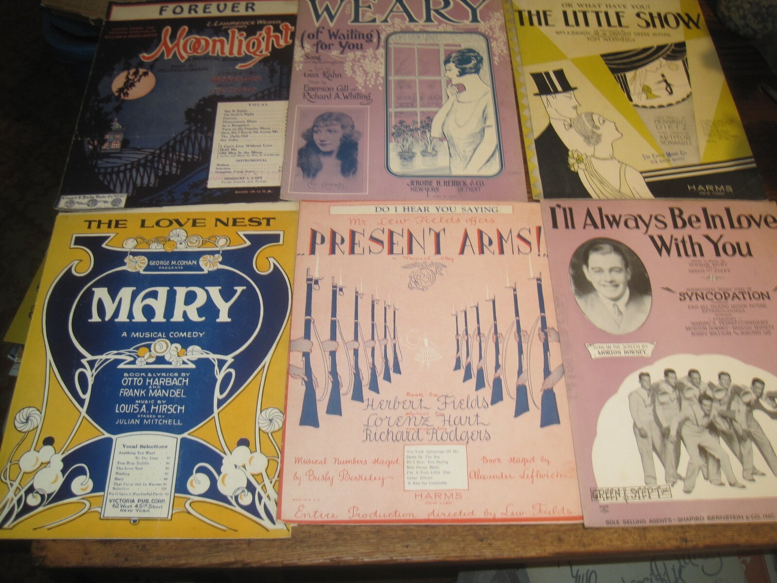 VTG 1920s SHOW TUNES/FILMS/SONGS Sheet Music LOT OF 12-PRESENT ARMS ...