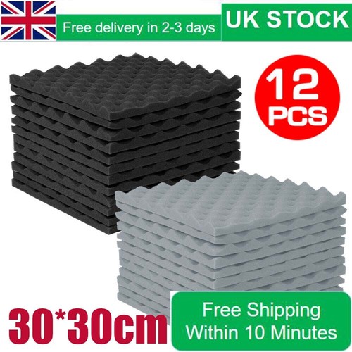 Acoustic Wall Studio Sound Proofing Panels Insulation Foam Pads ...