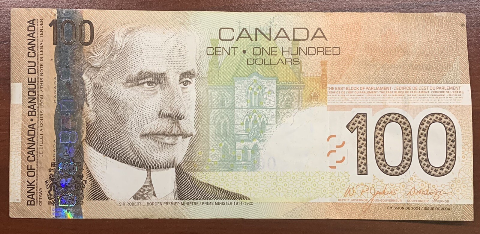 2004 Canadian Hundred 100$ Dollar Banknote Bank Of Canada | eBay