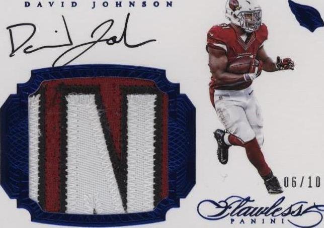 2016 Panini Flawless - Star Swatch Signatures David Johnson #STDJ ...